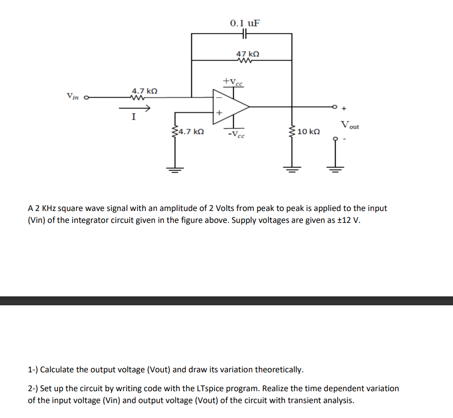 Solved A 2KHz square wave signal with an amplitude of 2 | Chegg.com