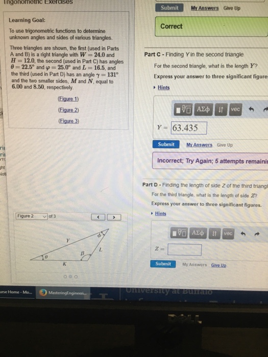 Solved To use trigonometric functions to determine unknown | Chegg.com