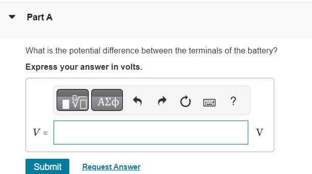 Solved A real battery is not just an emf. We can model a | Chegg.com