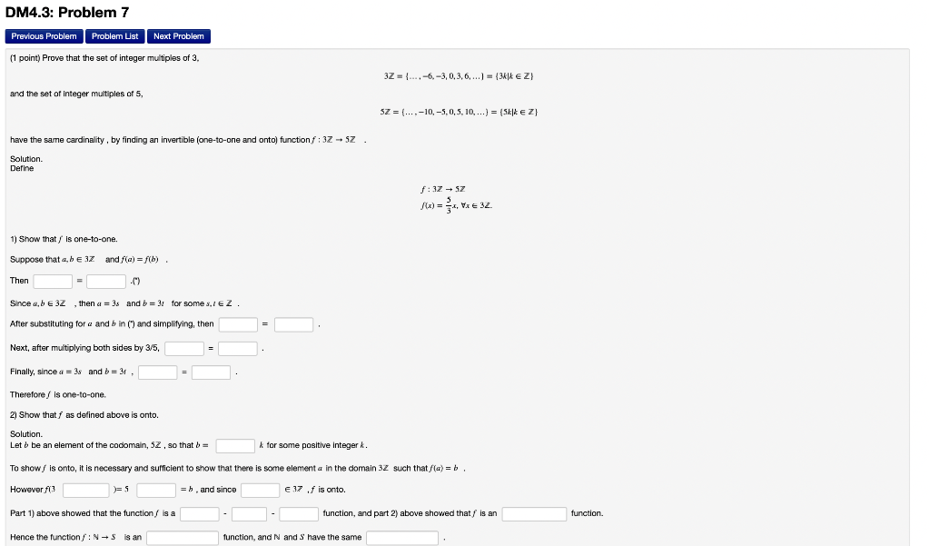 Solved DM4.3: Problem 7 7 Previous Problem Problem List Next | Chegg.com Solved DM4.3: Problem 7 7 Previous Problem Problem List Next | Chegg.com