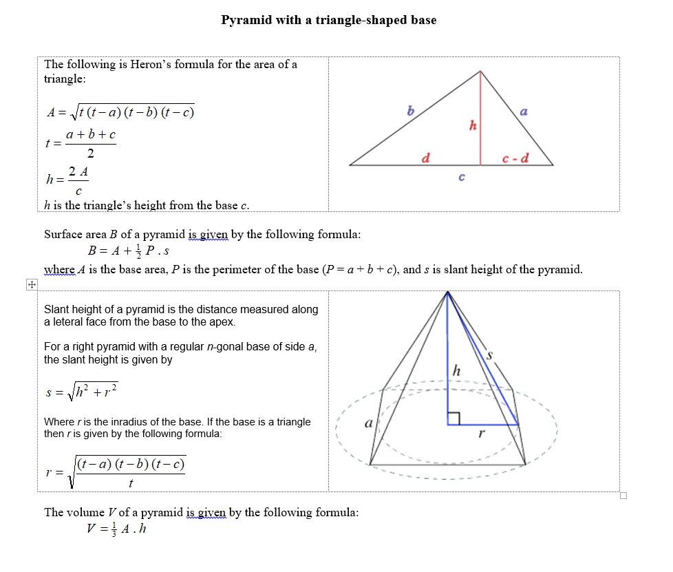 Solved Pyramid with a triangle-shaped base The following is | Chegg.com