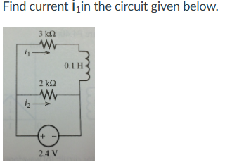 Solved Find current i1 in ﻿the circuit given below. | Chegg.com