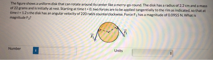 Solved The figure shows a uniform disk that can rotate | Chegg.com