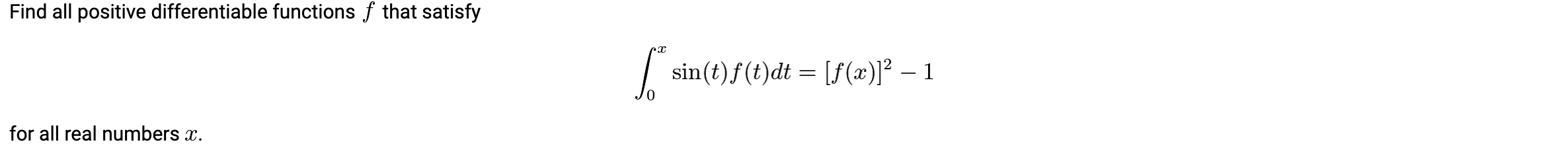 Solved Find all positive differentiable functions f that | Chegg.com | Chegg.com