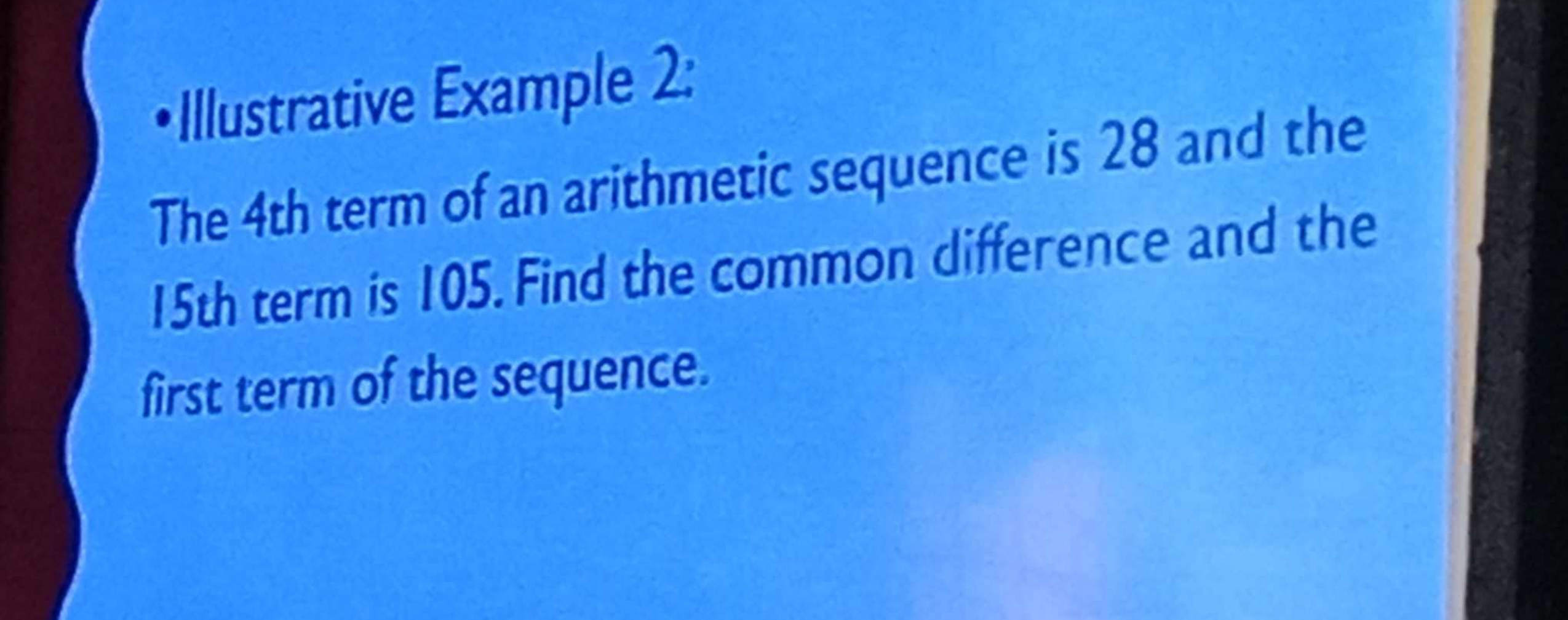 Solved lllustrative Example 2:The 4 ﻿th term of an | Chegg.com