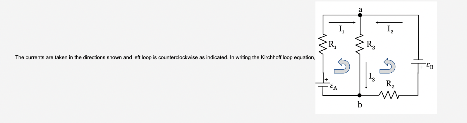 Solved The currents are taken in the directions shown and | Chegg.com