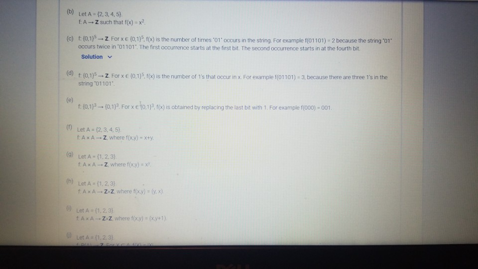 Solved how would I express the range of each function using | Chegg.com
