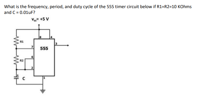 Solved What is the frequency, period, and duty cycle of the | Chegg.com