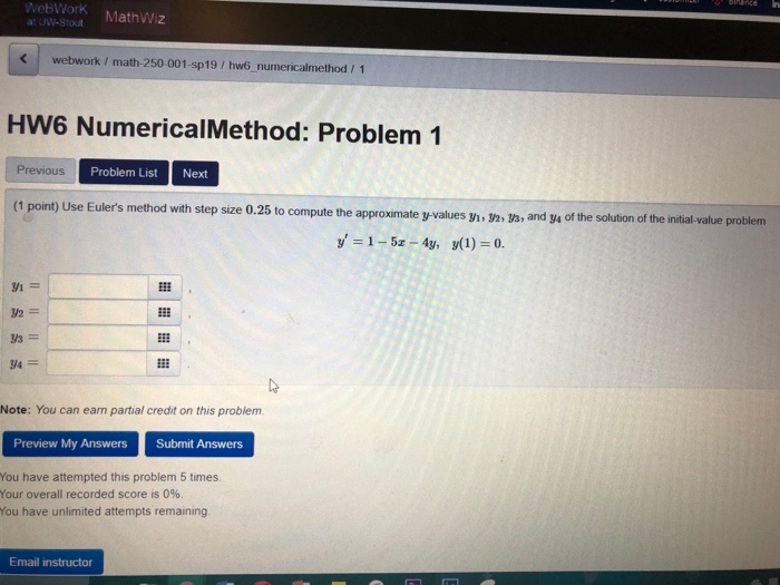 Solved NebWork MathWiz at UW-stout Kwebwork/ | Chegg.com Solved NebWork MathWiz at UW-stout Kwebwork/ | Chegg.com