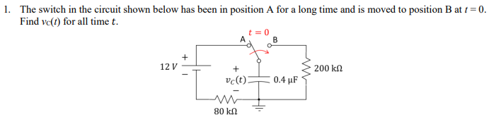 Solved For The Circuit Used In Question 1 Write Pspice Code 