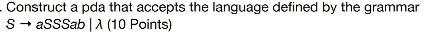 Construct a pda that accepts the language defined by | Chegg.com