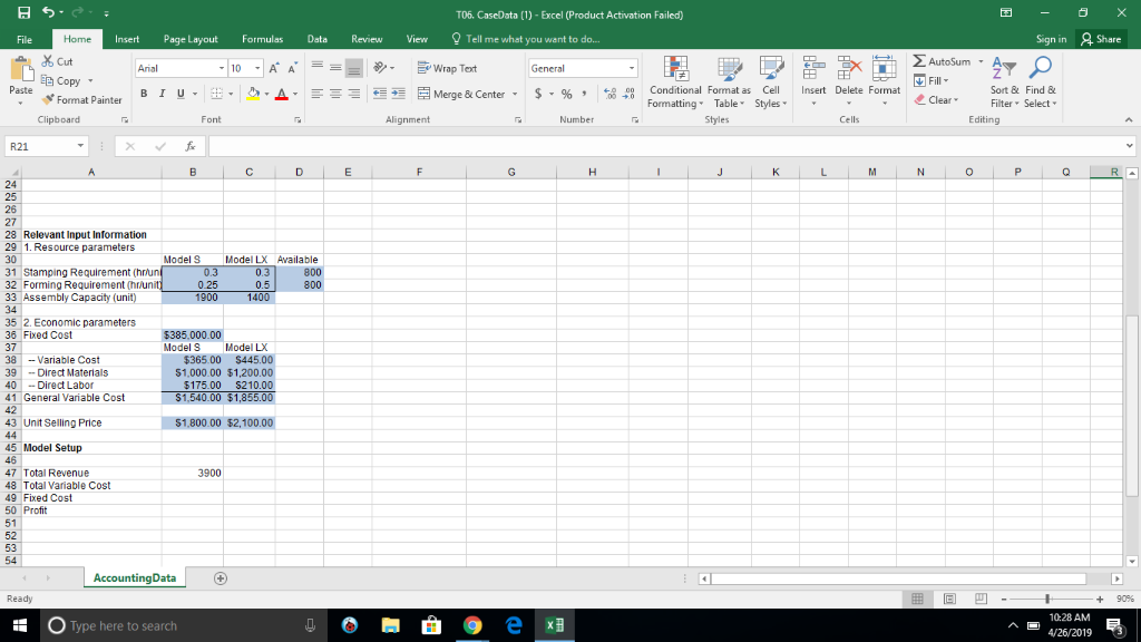 The fixed overhead is distributed using | Chegg.com