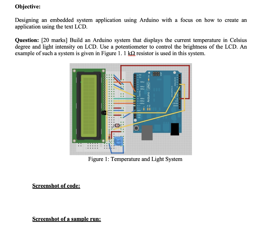 Solved Objective: Designing an embedded system application | Chegg.com