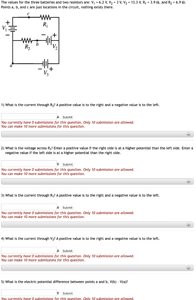 Solved 6) What is the electric potential difference between | Chegg.com