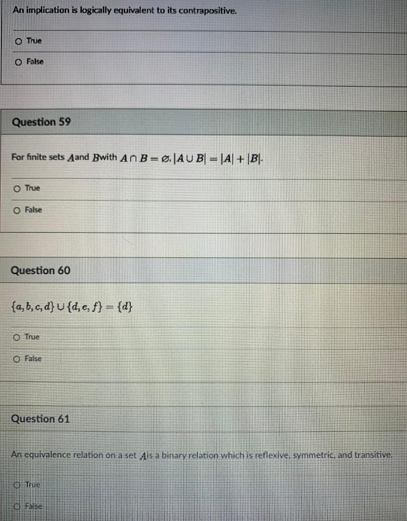Solved An implication is logically equivalent to its | Chegg.com