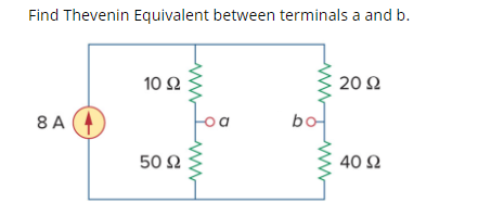Solved Find Thevenin Equivalent between terminals a and b. | Chegg.com