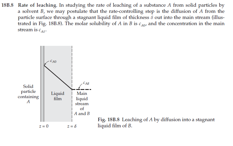We have a substance that was being leached from a | Chegg.com