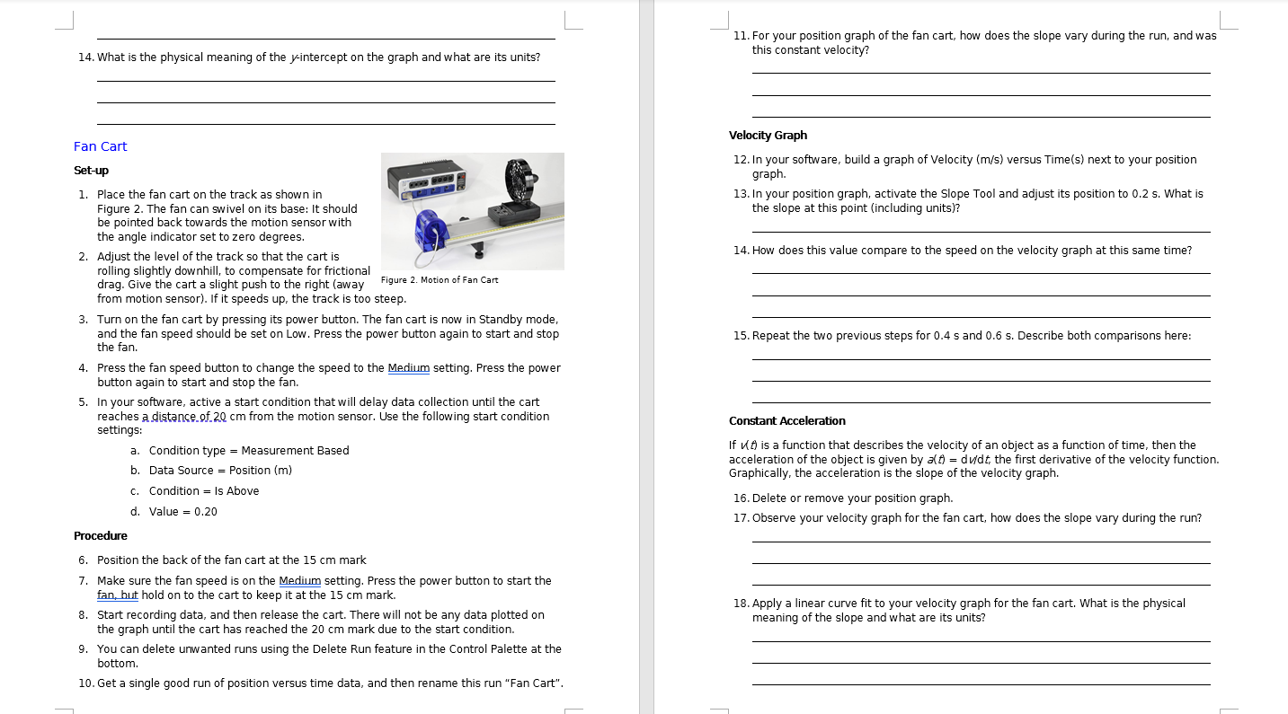 Lab 07A: Velocity and Acceleration Introduction This | Chegg.com