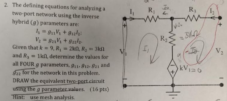 Solved 1 R 2 R AL 2. The defining equations for analyzing a | Chegg.com