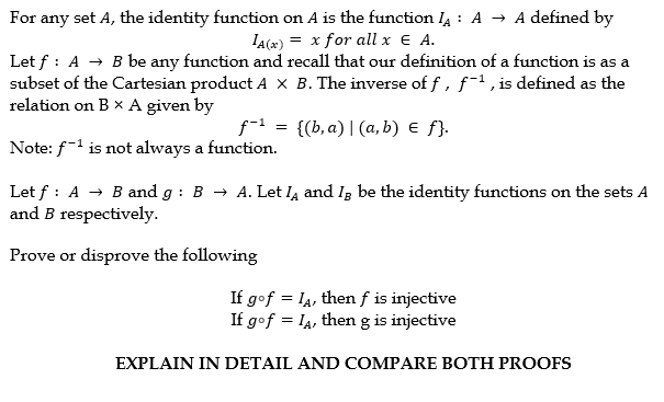 Solved For the comparison, if they are different please | Chegg.com