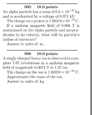 Solved An alpha particle has a mass of 6.6 times 10^-27 kg | Chegg.com