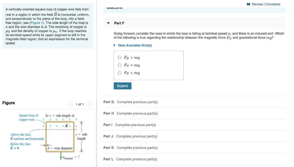 Solved A Review Constants CACLUIE Part F A vertically | Chegg.com