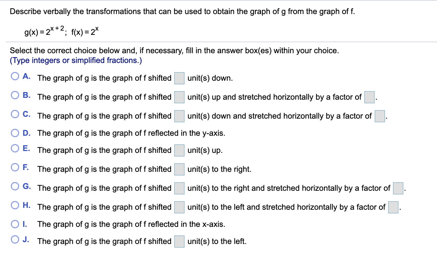 Solved Describe verbally the transformations that can be | Chegg.com