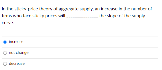 Solved In the sticky-price theory of aggregate supply, an | Chegg.com