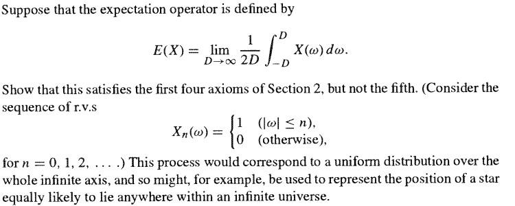 Solved Suppose that the expectation operator is defined by | Chegg.com