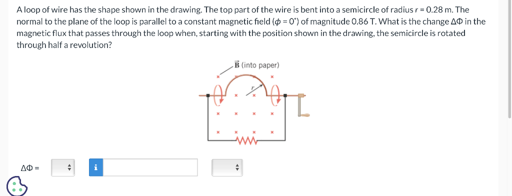 Solved A loop of wire has the shape shown in the drawing. | Chegg.com