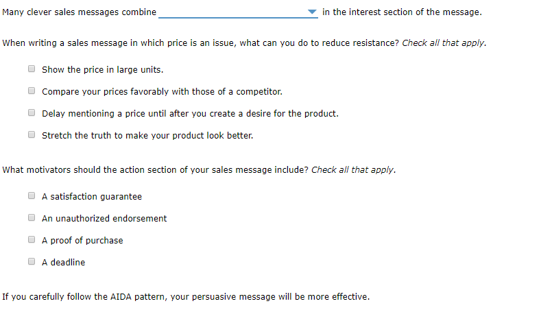 Solved 5. Creating Effective Sales Messages in Print and | Chegg.com