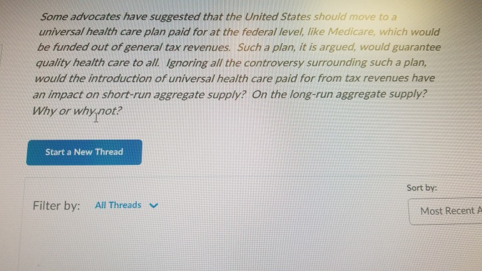 Solved Some advocates have suggested that the United States | Chegg.com