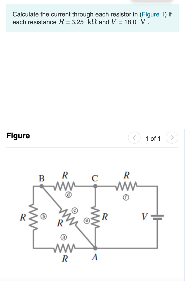 Solved Calculate the current through each resistor in | Chegg.com