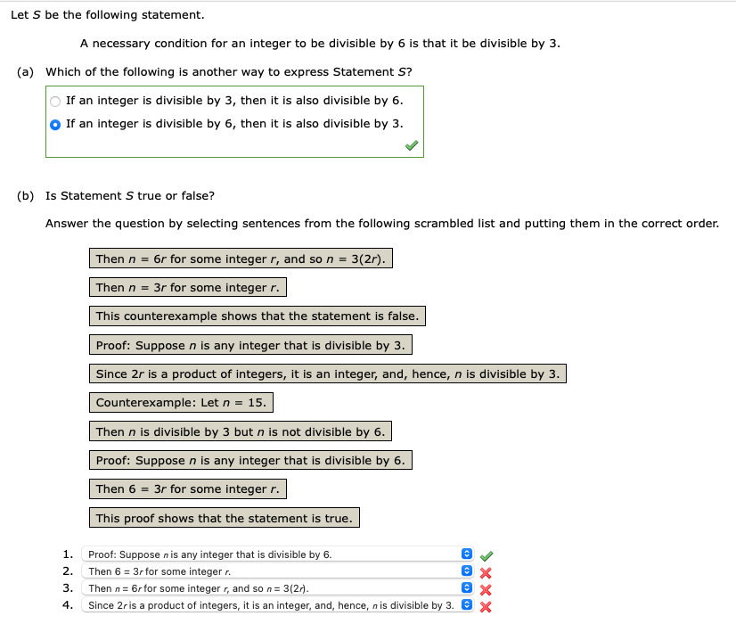 Solved Let S be the following statement. A necessary | Chegg.com