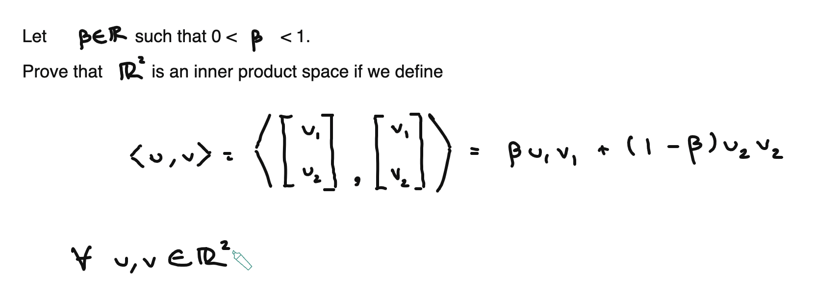 Solved Let β∈R such that 0
