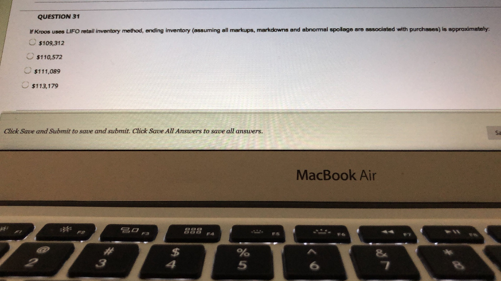 QUESTION 29 Use the Information below for the | Chegg.com