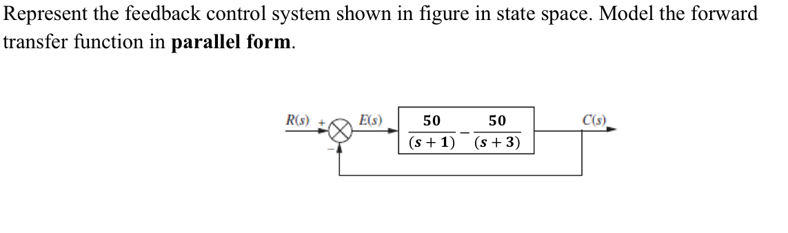 Solved Represent the feedback control system shown in figure | Chegg.com