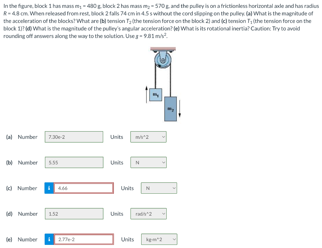 Solved In the figure, block 1 has mass m1=480 g, block 2 has | Chegg.com