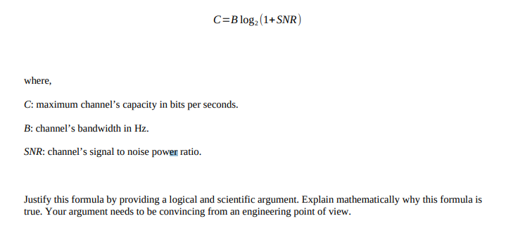Solved Justify this formula by providing a logical and | Chegg.com