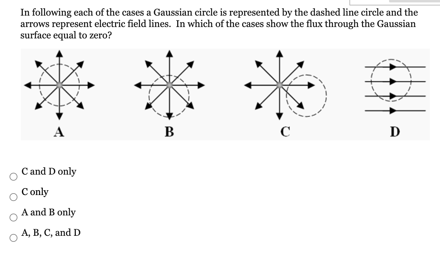 Solved In following each of the cases a Gaussian circle is | Chegg.com