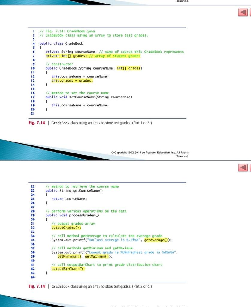 Solved Given the following class GradeBook Kindly give a | Chegg.com