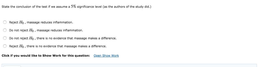 Solved Chapter 4 Section 3 Exercise 112 Does Massage Help 4302