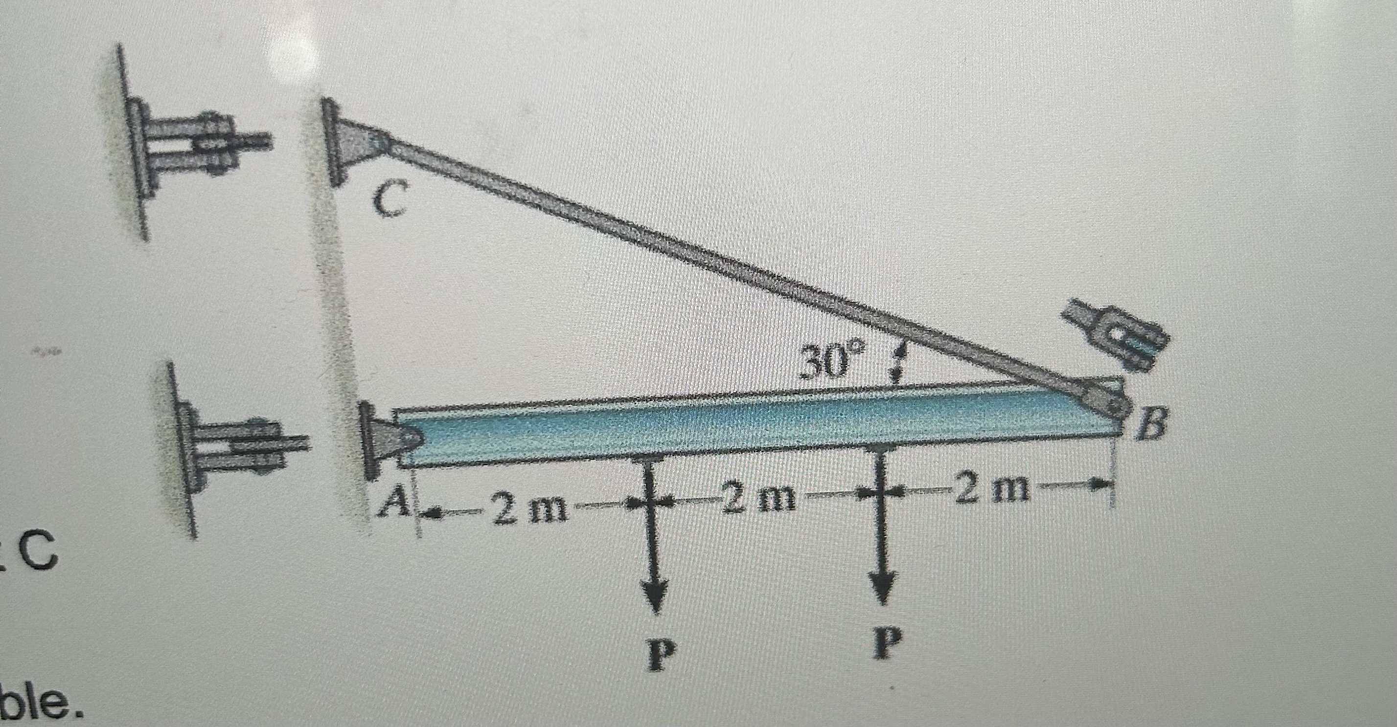 Solved Problem 1: Statics Review/Normal Stress/Shear | Chegg.com