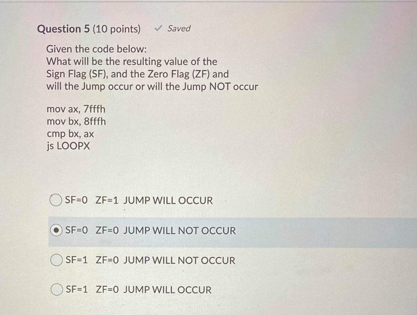Solved Question 5 (10 points) Saved Given the code below: | Chegg.com