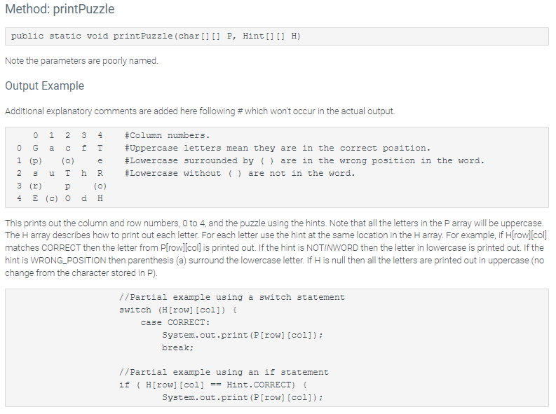 Solved This program is inspired by Waffle. Play Waffle to | Chegg.com