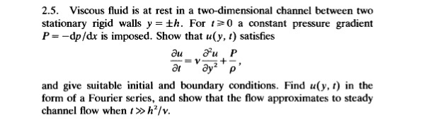 Solved This question in the text Elementary Fluid Dynamics | Chegg.com