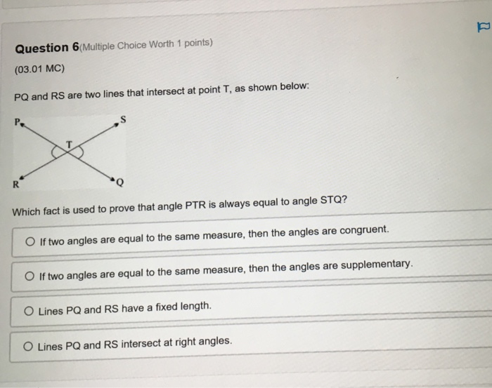 Solved Question 6(Multiple Choice Worth 1 points) (03.01 MC) | Chegg.com