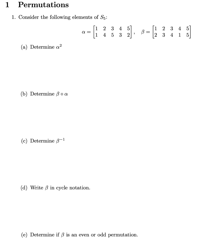 Solved Find an example of permutations o and Ę in S3 to show | Chegg.com