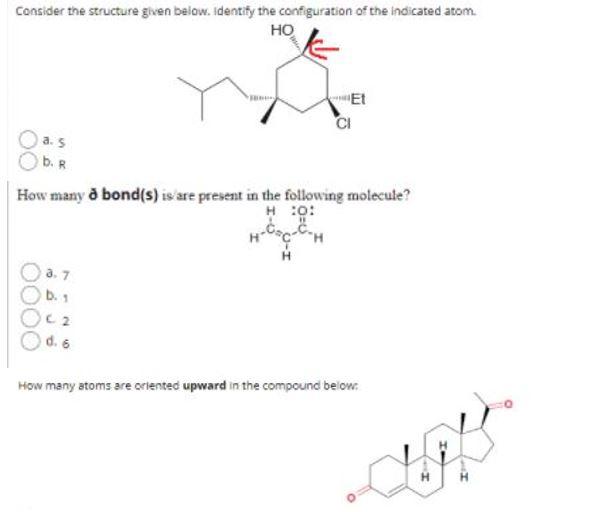 Solved Consider the structure given below. Identify the | Chegg.com