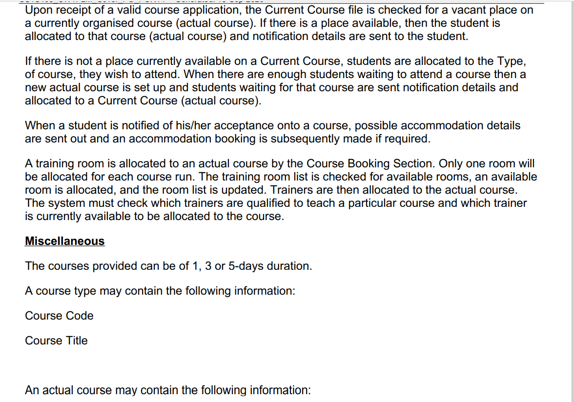 Solved Assessment Task: Using the scenario given in Appendix | Chegg.com